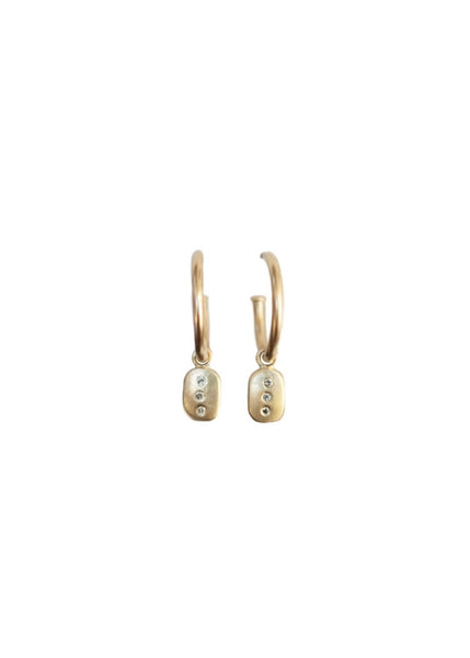 Monica Riley | 14k Gold + Diamond Earrings - The Phoenix