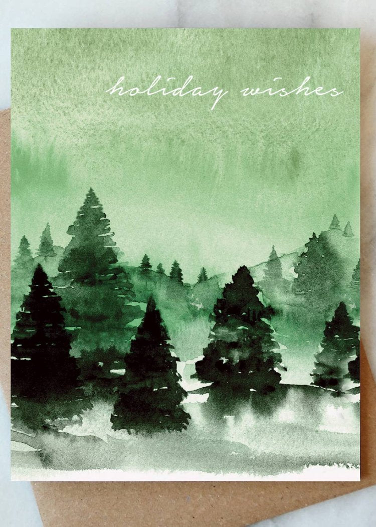 Abigail Jayne Design | Green Wishes Forest Greeting Card - The Phoenix